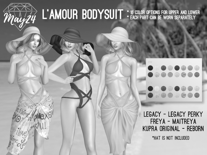 Second Life Marketplace Lamour Bodysuit Demo